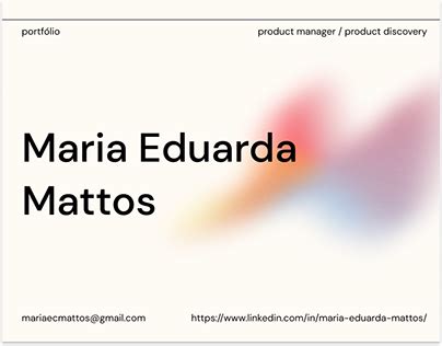Maria Eduarda Mattos Behance