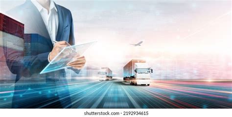 Business Technology Digital Future Cargo Containers Stock Photo Shutterstock