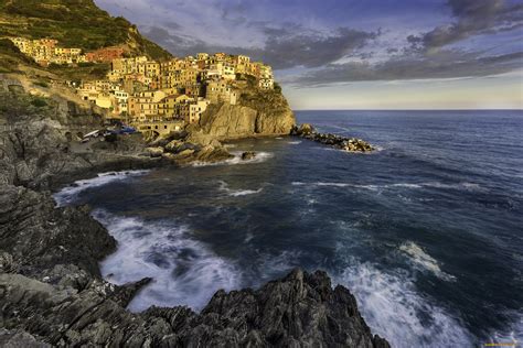 Обои Vernazza Cinque Terre Italy Города Панорамы обои для рабочего стола фотографии
