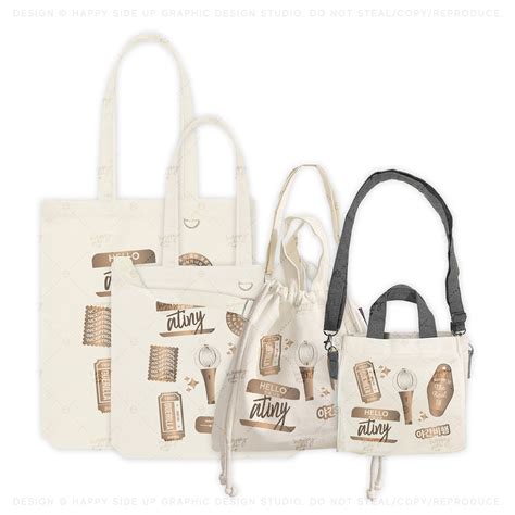 Atiny Fandom Tote Bag Happy Side Up Phone Cases Tote Bags And More