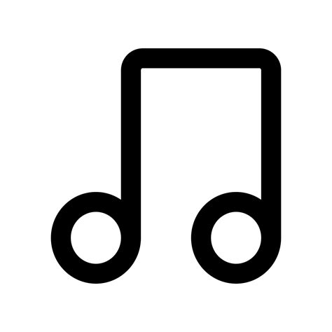 two beamed musical note outline style 9546653 vector art at vecteezy