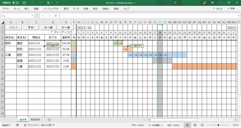 【未使用】進捗管理 ガントチャート ソフトウェア Excel Vba の落札情報詳細 Yahooオークション落札価格検索 オークフリー