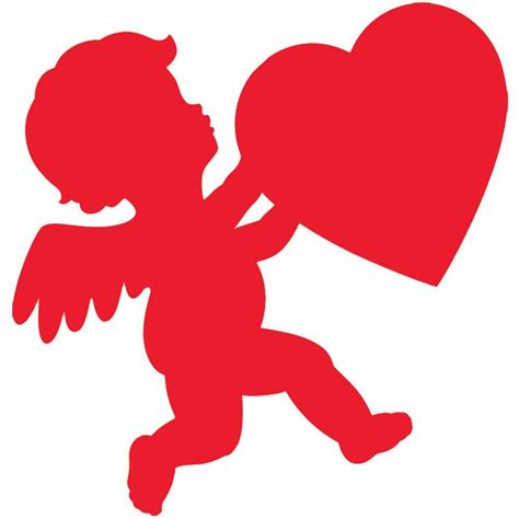 Amscan 11 In Valentines Day Red Paper Cupid Cutout 17 Pack 196784