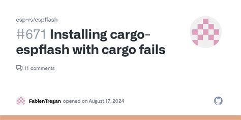 Installing Cargo Espflash With Cargo Fails Issue Esp Rs
