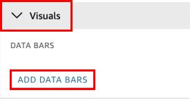 Adding Data Bars To Tables In QuickSight Amazon QuickSight