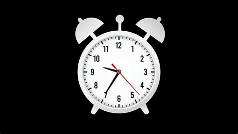 Animation Of Looping Alarm Clock Full Hd 4k Stock Motion Graphics Sbv