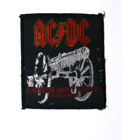 Acdc For Those About To Rock We Salute You Patches And Vests