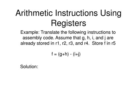 PPT MIPS Assembly Tutorial PowerPoint Presentation Free Download ID