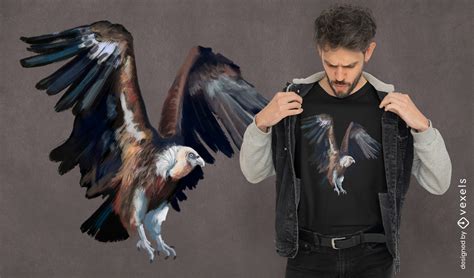 Diseños de camisetas PSD Mockups de vulture