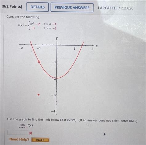 Solved 0 2 Points DETAILS PREVIOUS ANSWERS LARCALCET7 Chegg