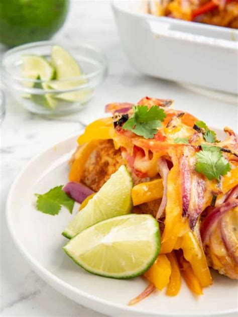 Low Carb Chicken Fajita Casserole Story Salt And Spoon