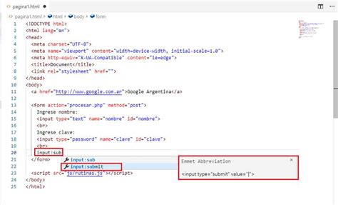 Escritura De Html Y Css Con Emmet