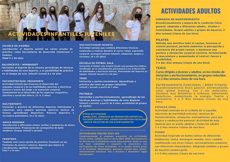Actividades Deportivas Para El Curso 2021 2022 En La