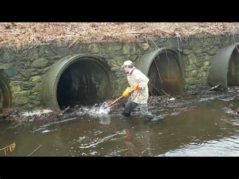 Clearing A Massive Culvert Clog UNCUT YouTube