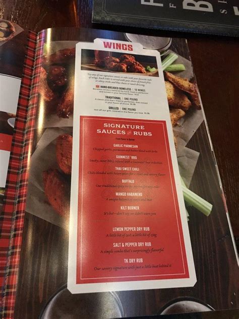Menu At Tilted Kilt Pub And Eatery Sicklerville Nj Washington Township