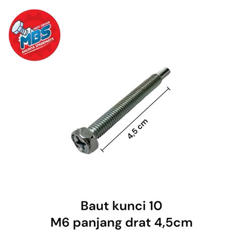 Bolt 10 M6x45 Bolt Clem Ful Drat Length 4 5cm Original Dabel Hex Bolt