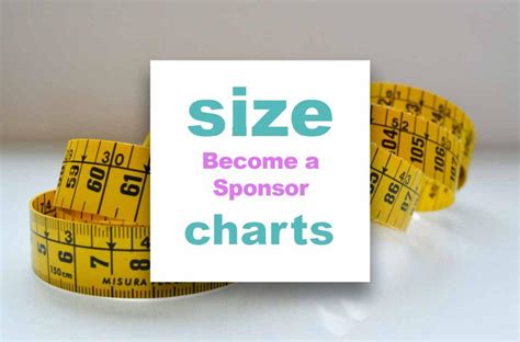 Help Size Charts Reduce Returns And Become A Sponsor Size