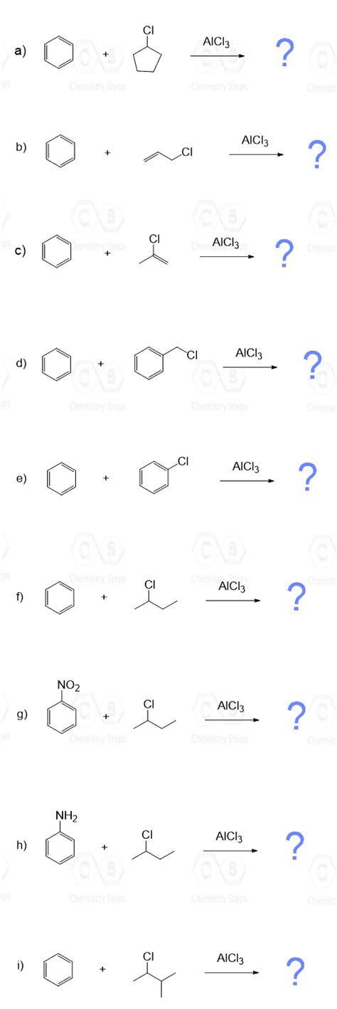 Electrophilic Aromatic Substitution Practice Problems Chemistry Steps