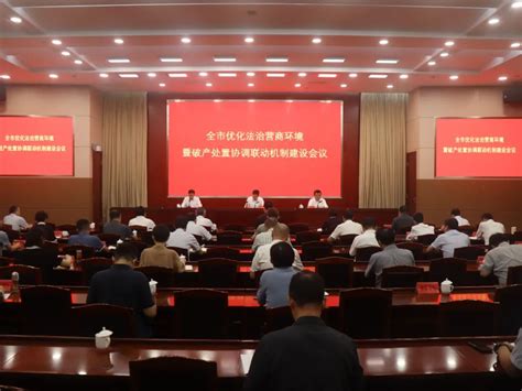 全市优化法治营商环境暨破产处置协调联动机制建设会议召开澎湃号·政务澎湃新闻 The Paper
