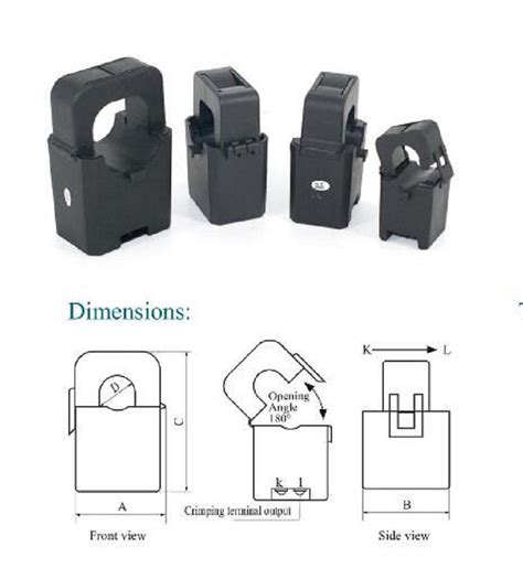 24mm Hole Diameter 250a 5a Single Phase Split Core Current Transformer