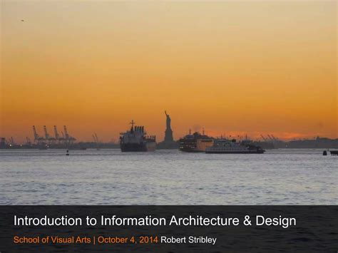 Introduction To Information Architecture And Design Sva Workshop 1004