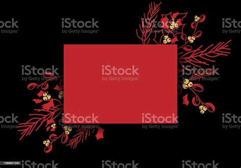 벡터 메리 크리스마스와 새해 복 많은 꽃 배경 텍스트에 대 한 복사 공간 크리스마스 카드 결혼식 초대장 파티 초대를위한 소박한 수평 템플릿 손으로 그린 스케치 0명에 대한