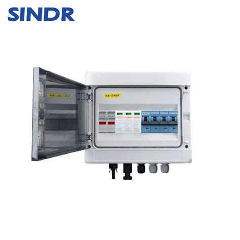 Waterproof Plastic Solar Pv Array Ac Dc 1 String Combiner Box Junction Box 1 Input 1output For