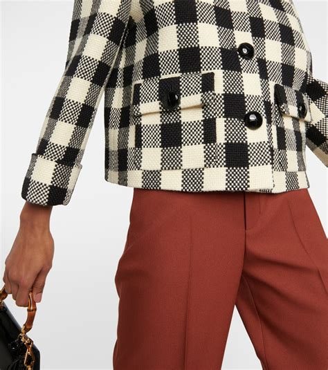 Gucci Gingham Wool Jacket Gucci