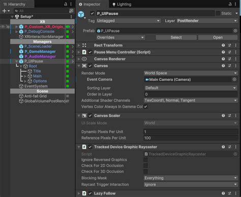 How Xr Interaction Layers Works With Canvases And Tracked Device Graphic Raycaster Unity