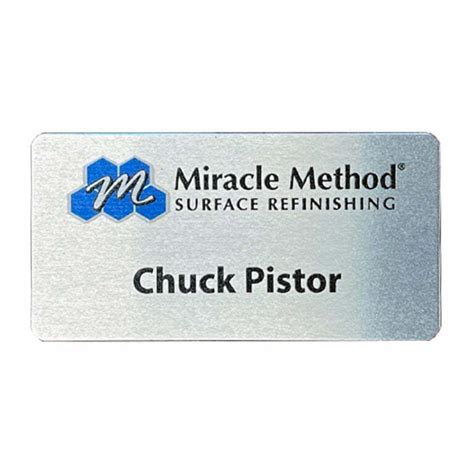Miracle Method Metallic Name Tags Franchise Print Shop