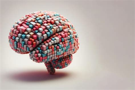Premium Photo 3d Illustration Of A Human Brain Consisting Of Many