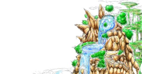 風景 アクアロック 黒寝鼓もにょもけのイラスト Pixiv