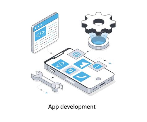 Premium Vector App Development Isometric Stock Illustration Eps File