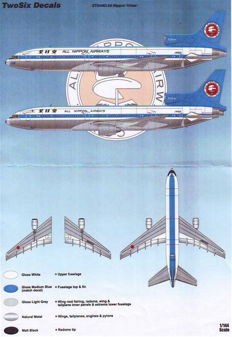 Two Six Decals Lockheed L 1011 Tristar 6304 Airlinercafe