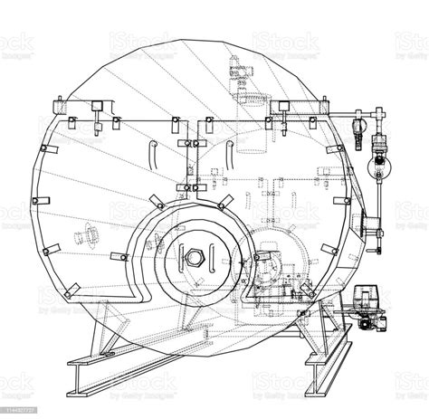 산업용 보일 러 개요 3d의 벡터 렌더링 0명에 대한 스톡 벡터 아트 및 기타 이미지 0명 강철 공장 산업 건물 Istock