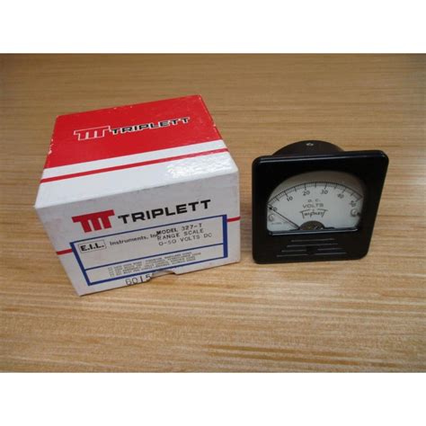 Triplett 327 T 0 50dc Panel Meter 327t Mara Industrial