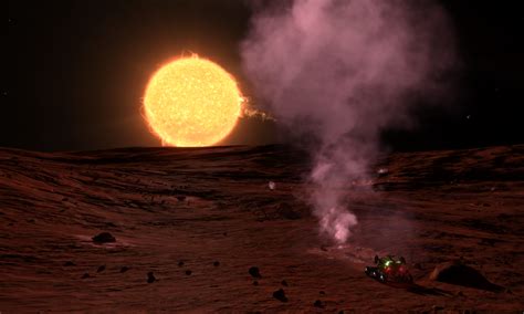 Geographical Adventure Rocks Ice Lava And Alien Things