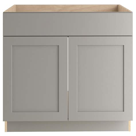 Hampton Bay Cambridge Assembled X X In Sink Base Cabinet In Gray CM S KG The Home