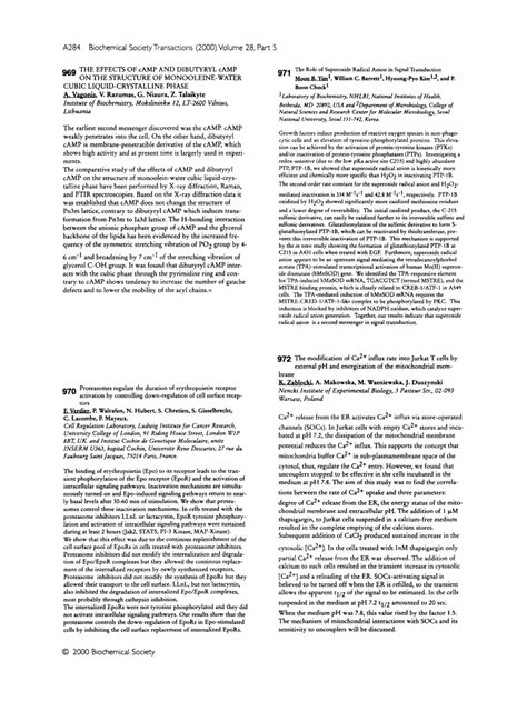 Pdf The Role Of Superoxide Radical Anion In Signal Transduction