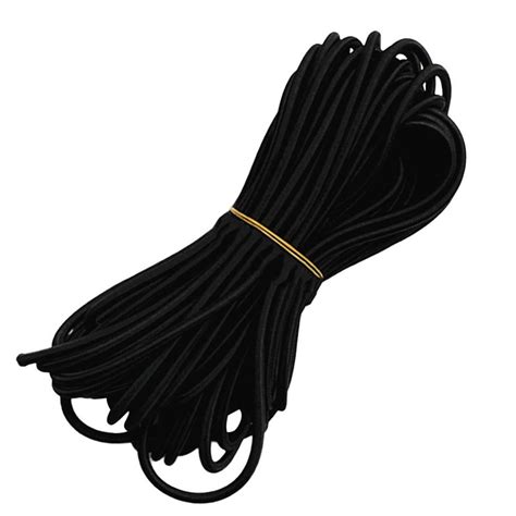 [lsar] เชือกบันจี้จัมยืดหยุ่น 6 มม สายช็อตผูกลงเรือรถพ่วง 10 ม สีดําที่แข็งแกร่ง Shopee Thailand