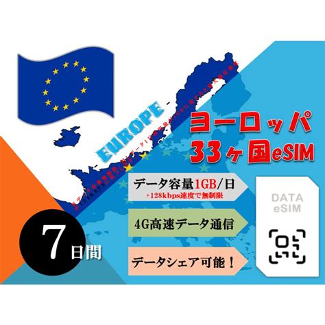 ヨーロッパ ヶ国 地域 eSIM 海外SIM SIMカード データ容量 日 GB 日間 G LTE データ通信のみ可能 プリペイドeSIM テザリング可能 海外旅行 出張 eu