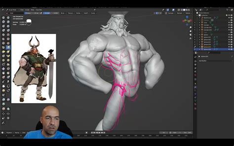 3d Character In Blender Viking Flippednormals