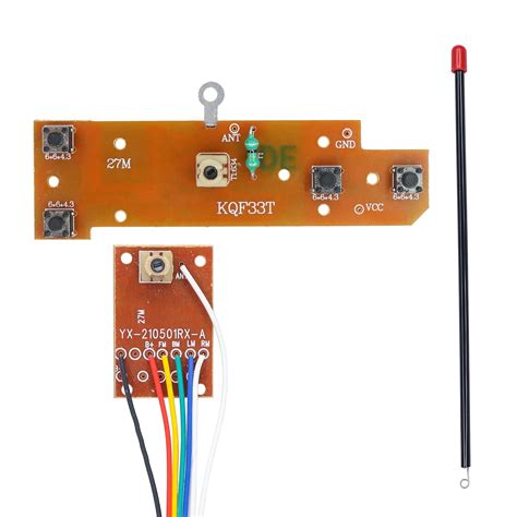 4ch Rc Remote Control 27mhz Transmitter And Receiver Module With Antenna For Toy Car Hacktronics