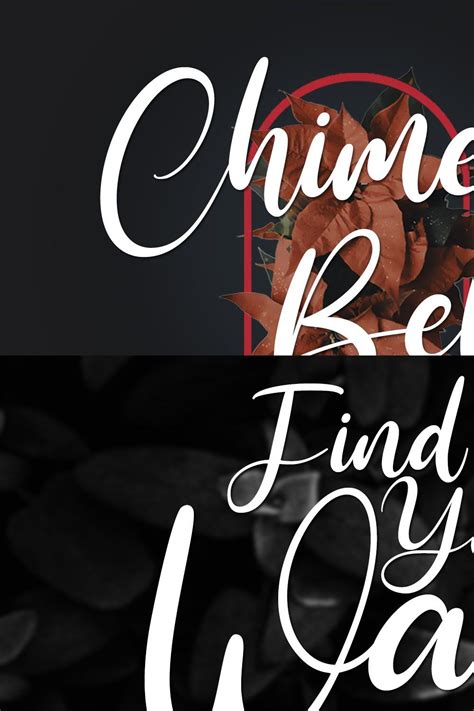 Chime Bells Beauty Sript Font Masterbundles