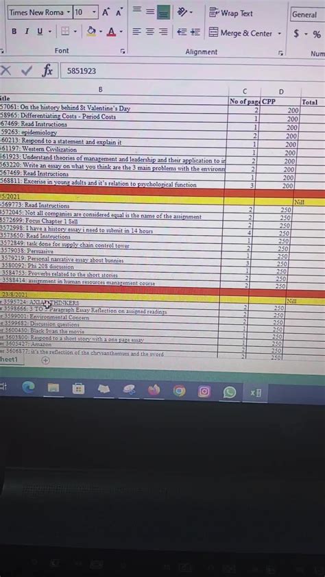 Data Entry In Microsoft Excel Upwork