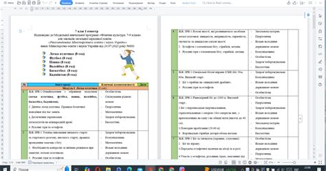7 клас НУШ Календарне планування кожен модуль окремо з фізичної