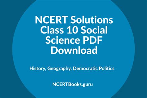 Ncert Solutions For Class 10 Social Science English And Hindi Medium Pdf