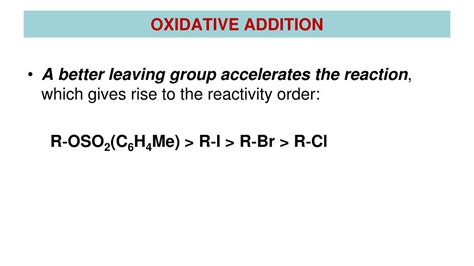 Ppt Lecture 16 Oxidative Addition Powerpoint Presentation Free