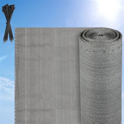 Brise Vue Renforcé Hdpe 150 Grm² Brise Vue Pour Balcon Gris 120m