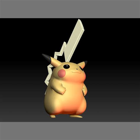 Archivo Stl Pokemon Pikachu Gigantamax・modelo Para Descargar Y Imprimir
